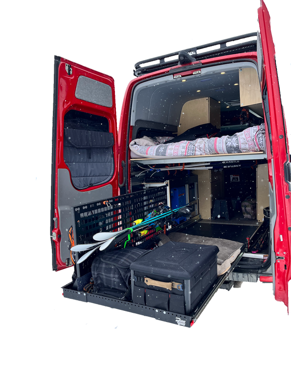 Wave 60” Adjustable Slide out Tray – Radio Vans